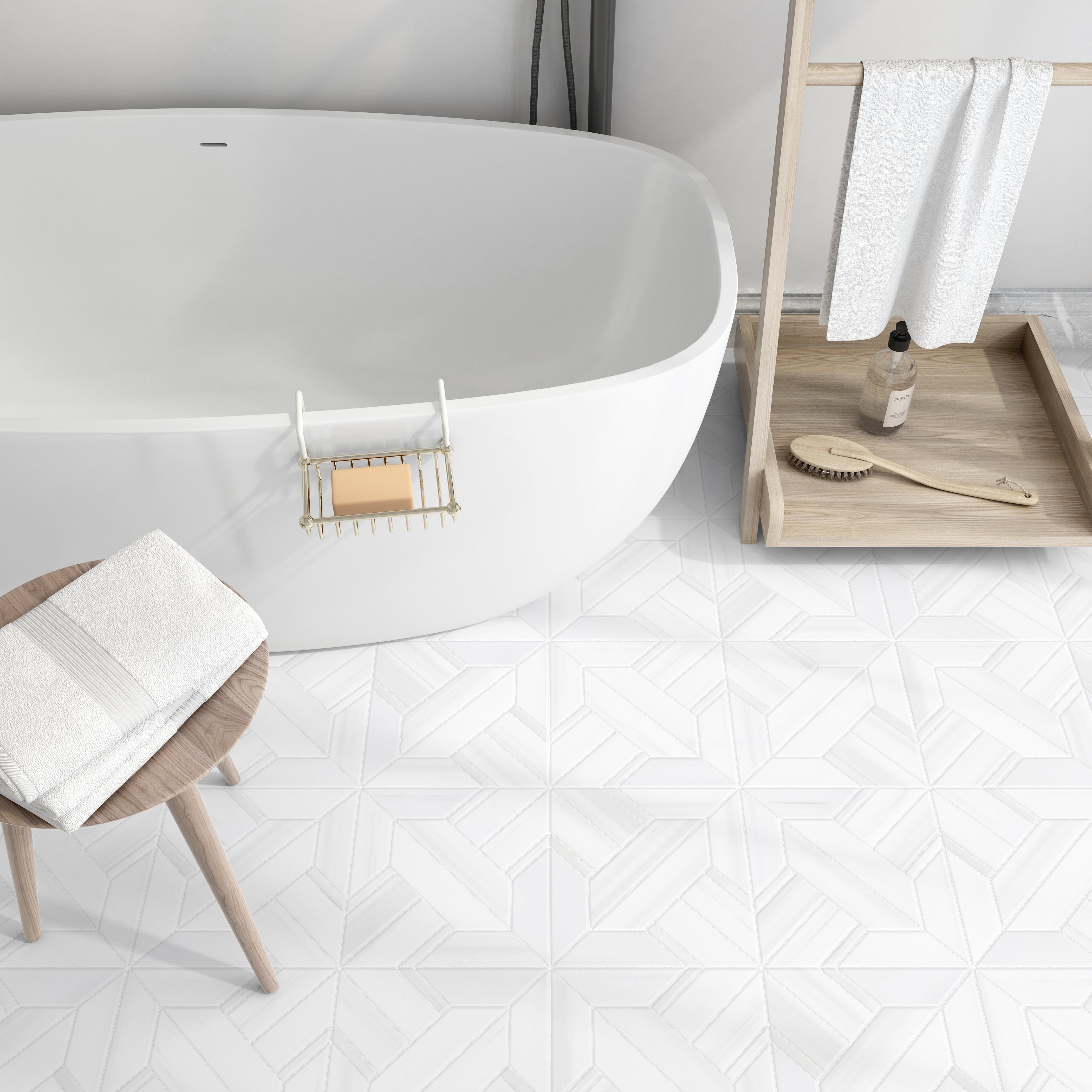 BIANCO DOLOMITE | FIELD TILE | MOSAIC | WATERJET | DULCET TILE – DULCET ...