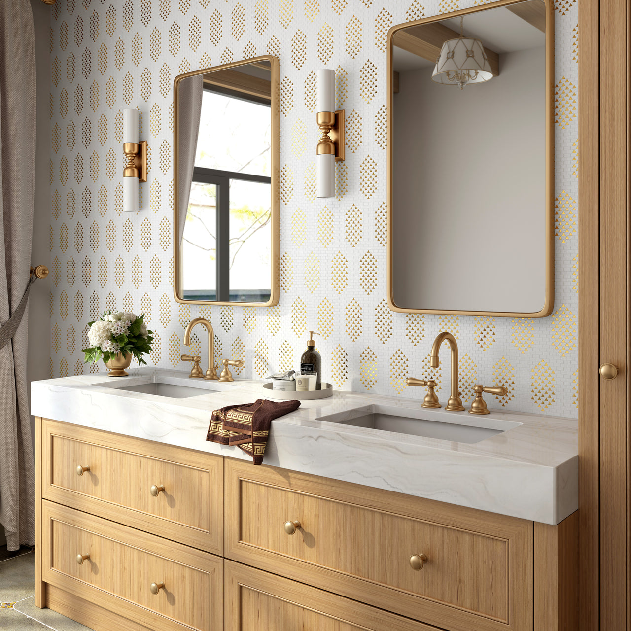 LUXURY GOLD GLAZED LAVA STONE - DULCET TILE