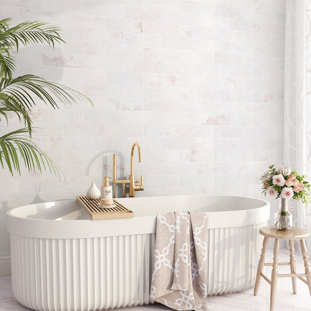 4" x 12" ROSA ROSA POLISHED - FIELD TILE | DULCET TILE – DULCET TILE INC