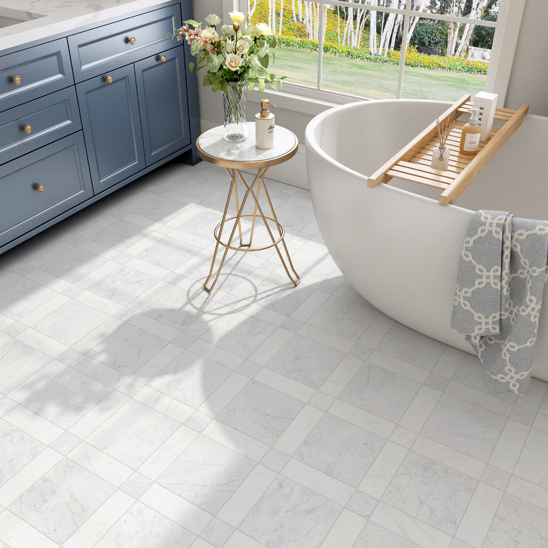 STOCKHOLM LAGUNA DOLOMITE TUMBLED - ESSENTIAL MOSAIC | DULCET TILE