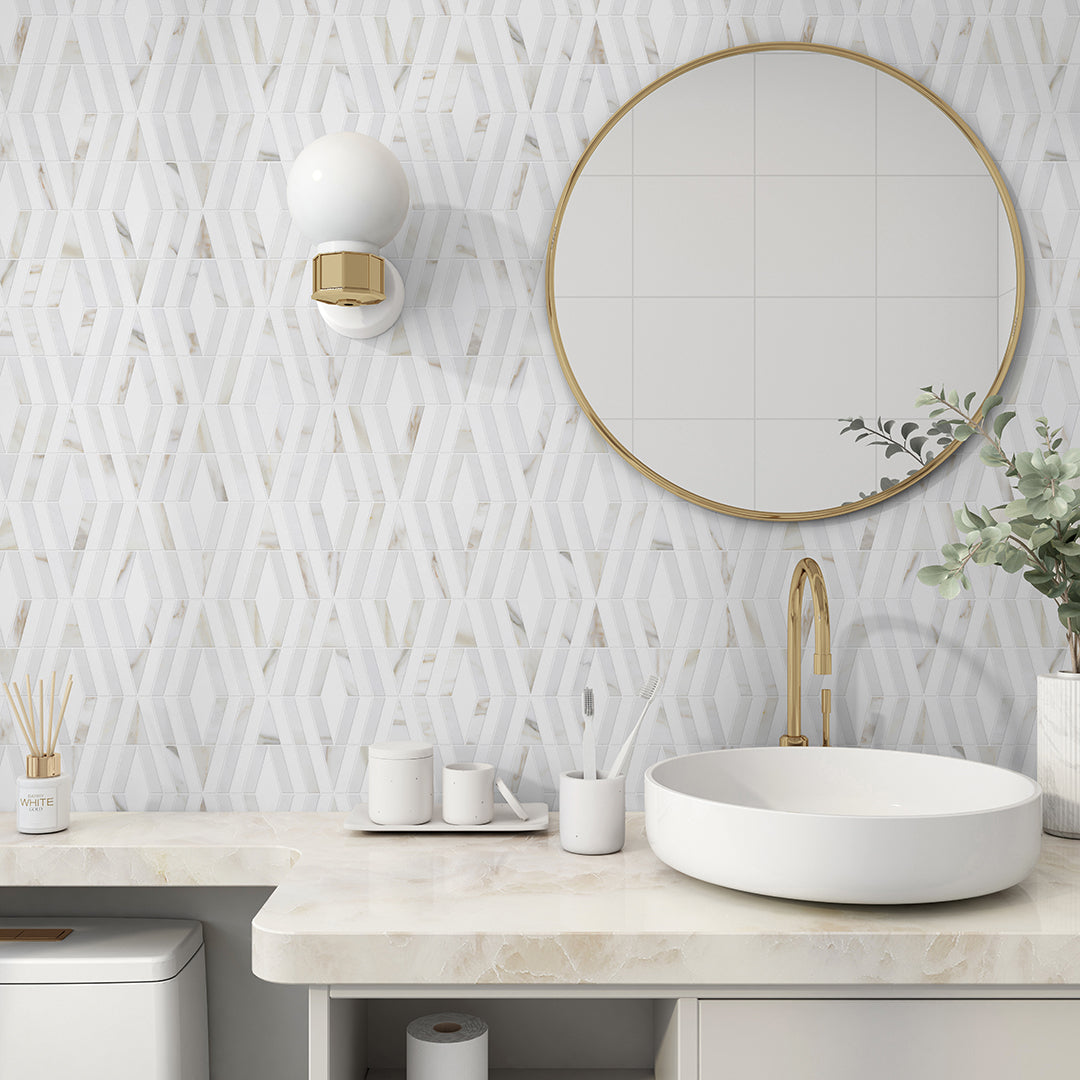 BROOK - BOUTIQUE MOSAIC | CALACATTA GOLD | WHITE THASSOS | DULCET TILE ...
