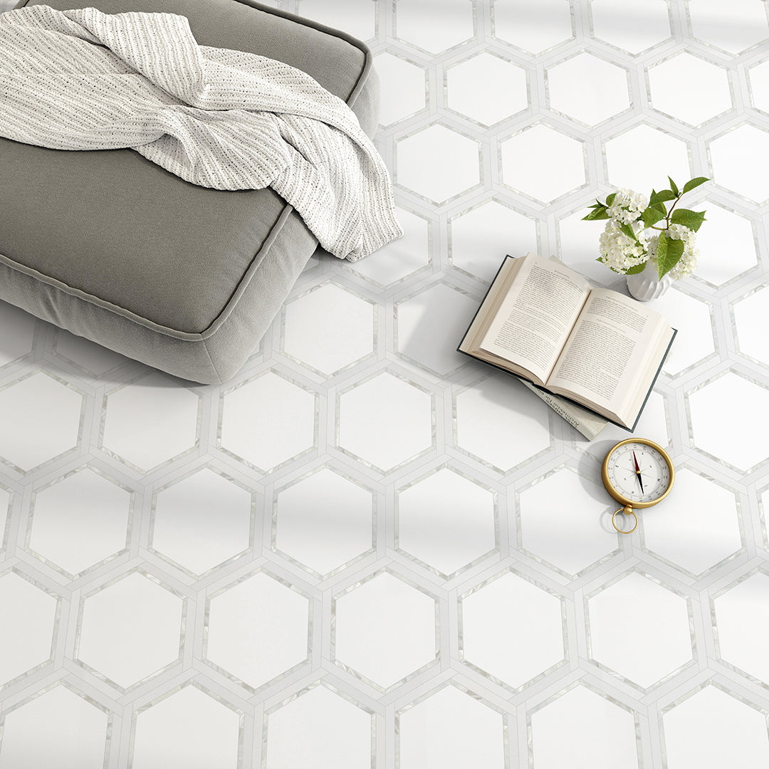 DEMURE WHITE - BOUTIQUE MOSAIC | WHITE THASSOS | DULCET TILE – DULCET ...