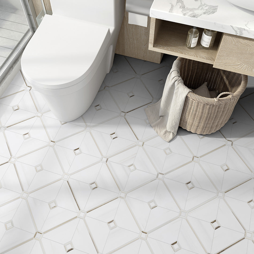 MEADOW WHITE - BOUTIQUE MOSAIC | BIANCO DOLOMITE | ZEBRINO | DULCET ...