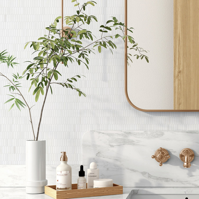 MINI PICKET BIANCO DOLOMITE HONED - ESSENTIAL MOSAIC | DULCET TILE ...