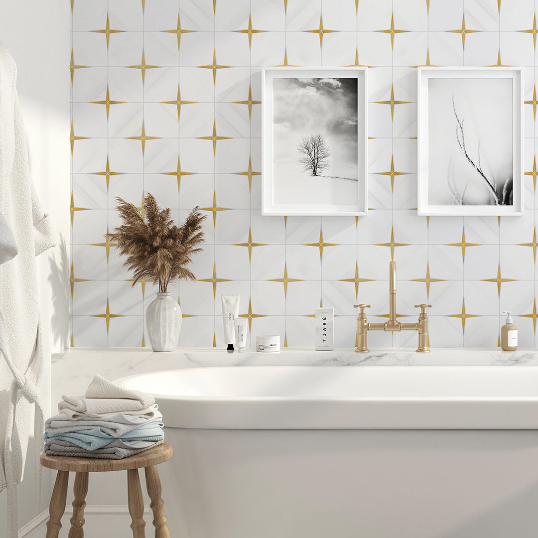 LUXURY GOLD GLAZED LAVA STONE - DULCET TILE